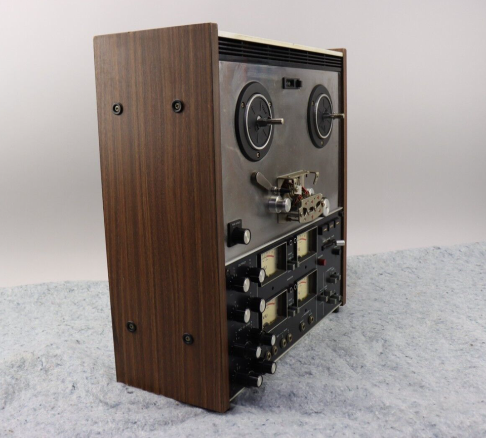 TEAC A-2340R 4-Ch Reel to Reel Tape Deck Powers On No Right Control Arm ...