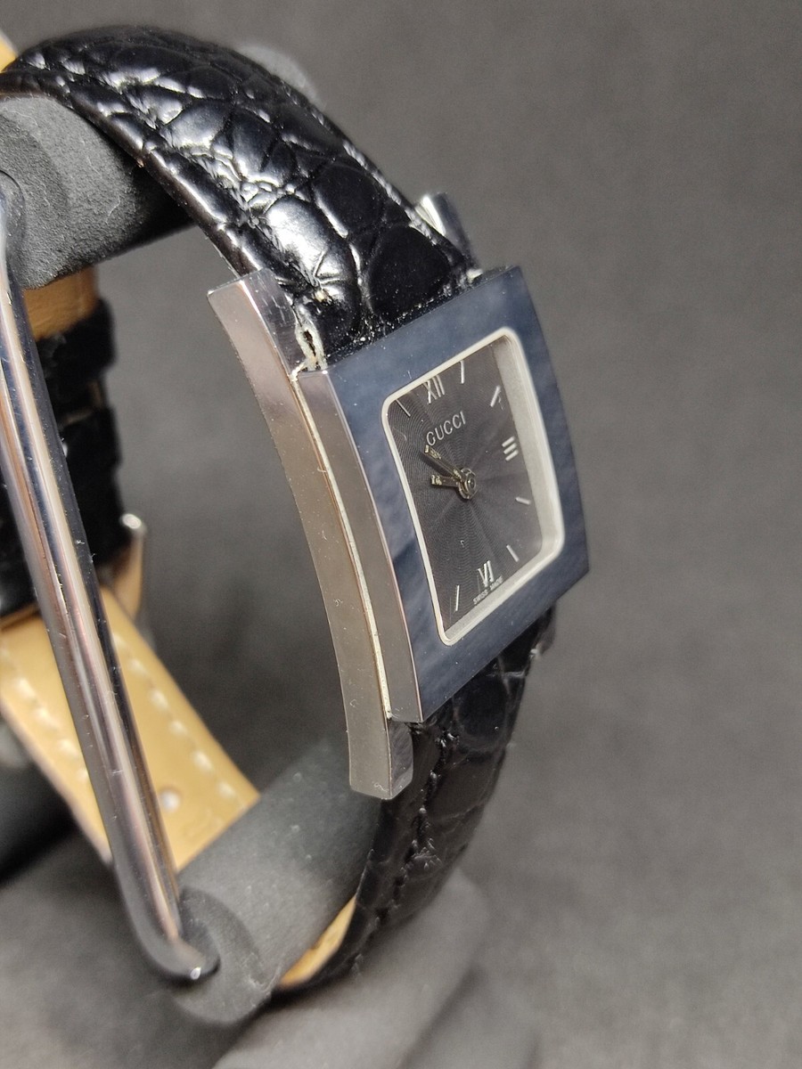 Gucci QZ 7900L Genuine Buckle Black Dial Square Ladies Watch Gucci QZ 7900L Genuine Buckle Black Dial Square Ladies Watch