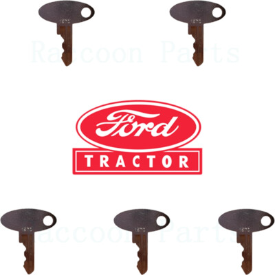 5 Ford Tractor keys 1920 1925 2120 3415 TC25 29 30 33 35 L 465 554 565 ...