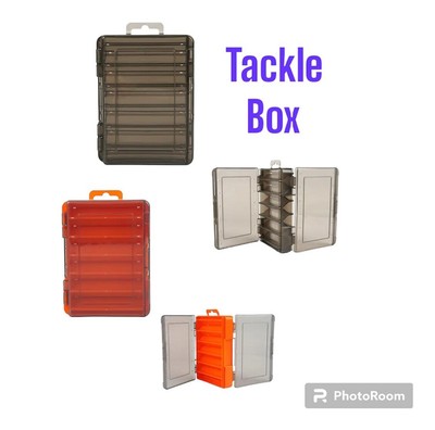 2pc Fishing Lure Tackle Box Double Sided 4x5.5 inches Plastic Baits ...