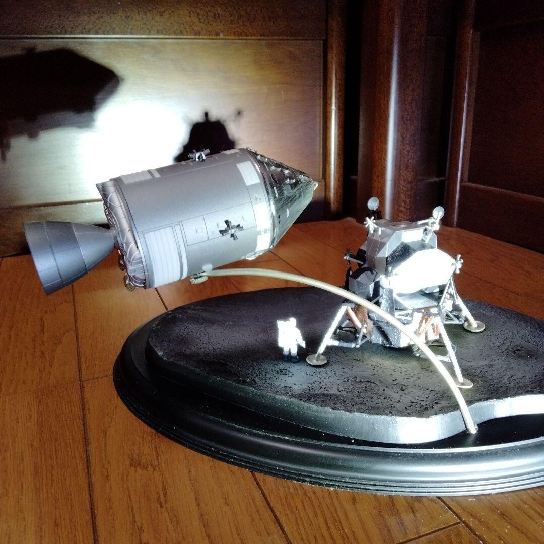 NASA Apollo 11 CSM & Lunar Module with Moon Base Model Kit 1/72 Space Collection | eBay