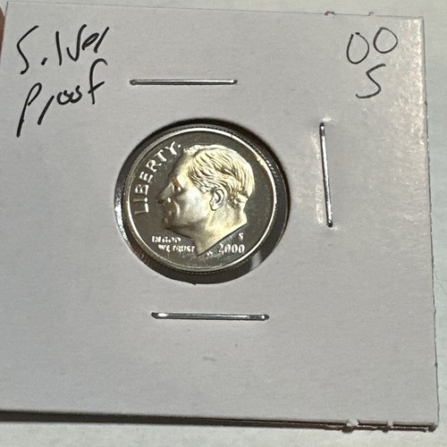 2000 S Silver Proof Roosevelt Dime - From a Proof Set - 90% Silver Free ...