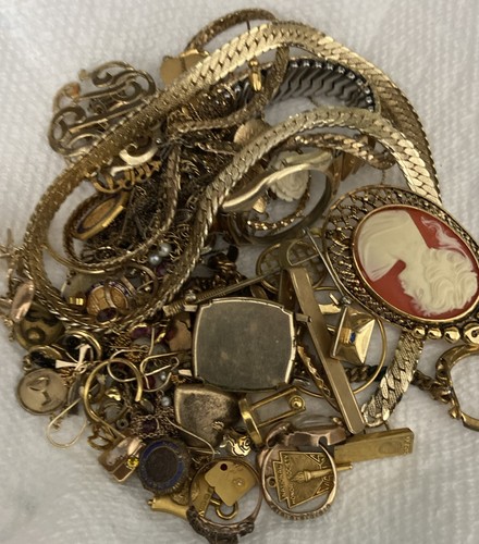 Assorted Lot 1/10,12k, 14k Gold Filled Scrap Watch Bracelets Jewelry ...