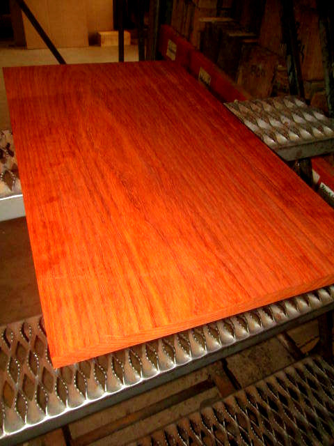 EXOTIC KILN DRIED PADAUK SOLID ONE-PIECE PANEL LUMBER WOOD 24" X 14" X ...