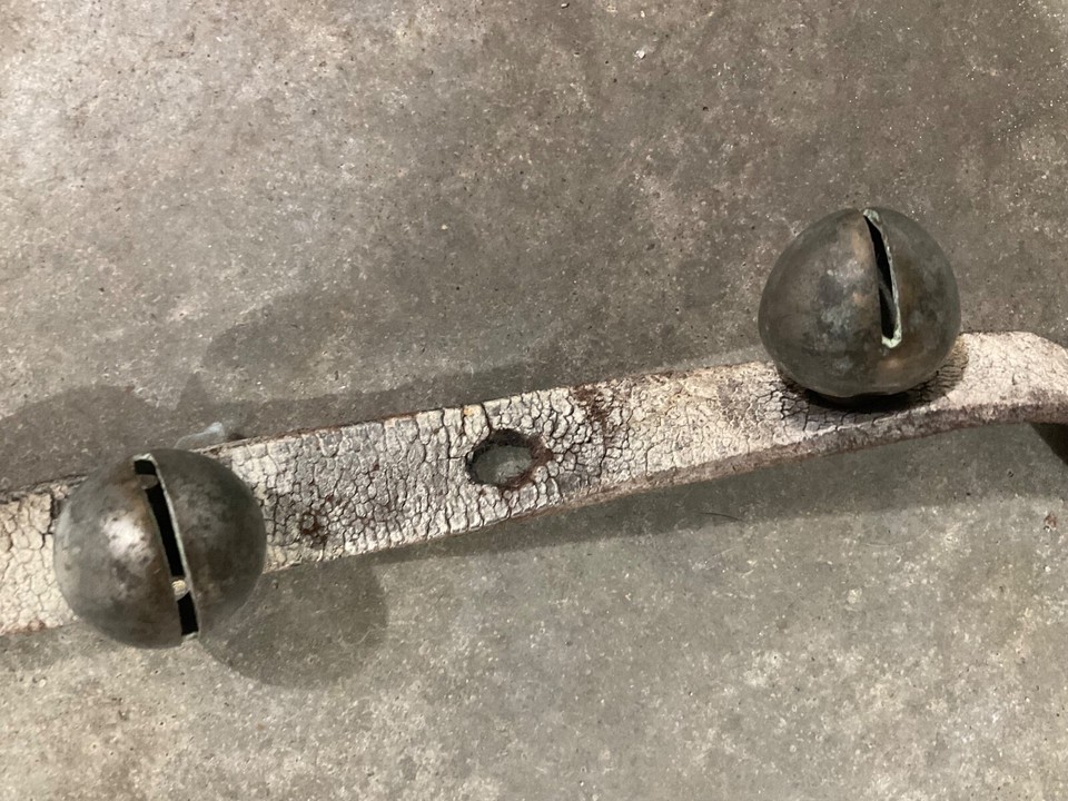 antique handmade quality leather strap brass sleigh bells belt set | eBay