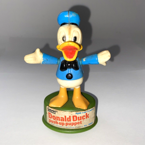 Gabriel Donald Duck Push-Up Puppet Walt Disney 1977 No. 78980 | eBay