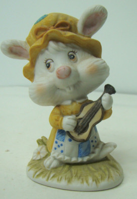 Vintage Lefton China Brown Rabbit Bunny Figurine 2721 Hand Painted 3 ...