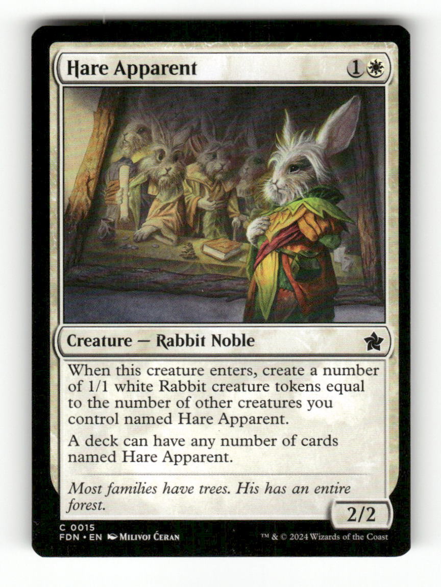 Hare Apparent - MTG - Near Mint or Better (Foundations) | eBay