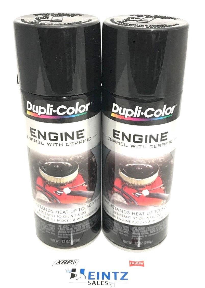 Duplicolor DE1613(2PACK) Engine Enamel Paint Gloss Black 12 oz Can | eBay