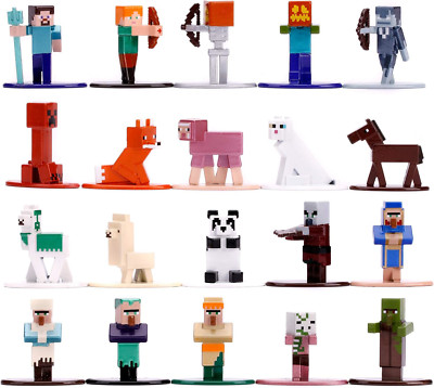 Minecraft Die-Cast Figure Pack 20 pcs Wave 7, Collectible Toy Set ...