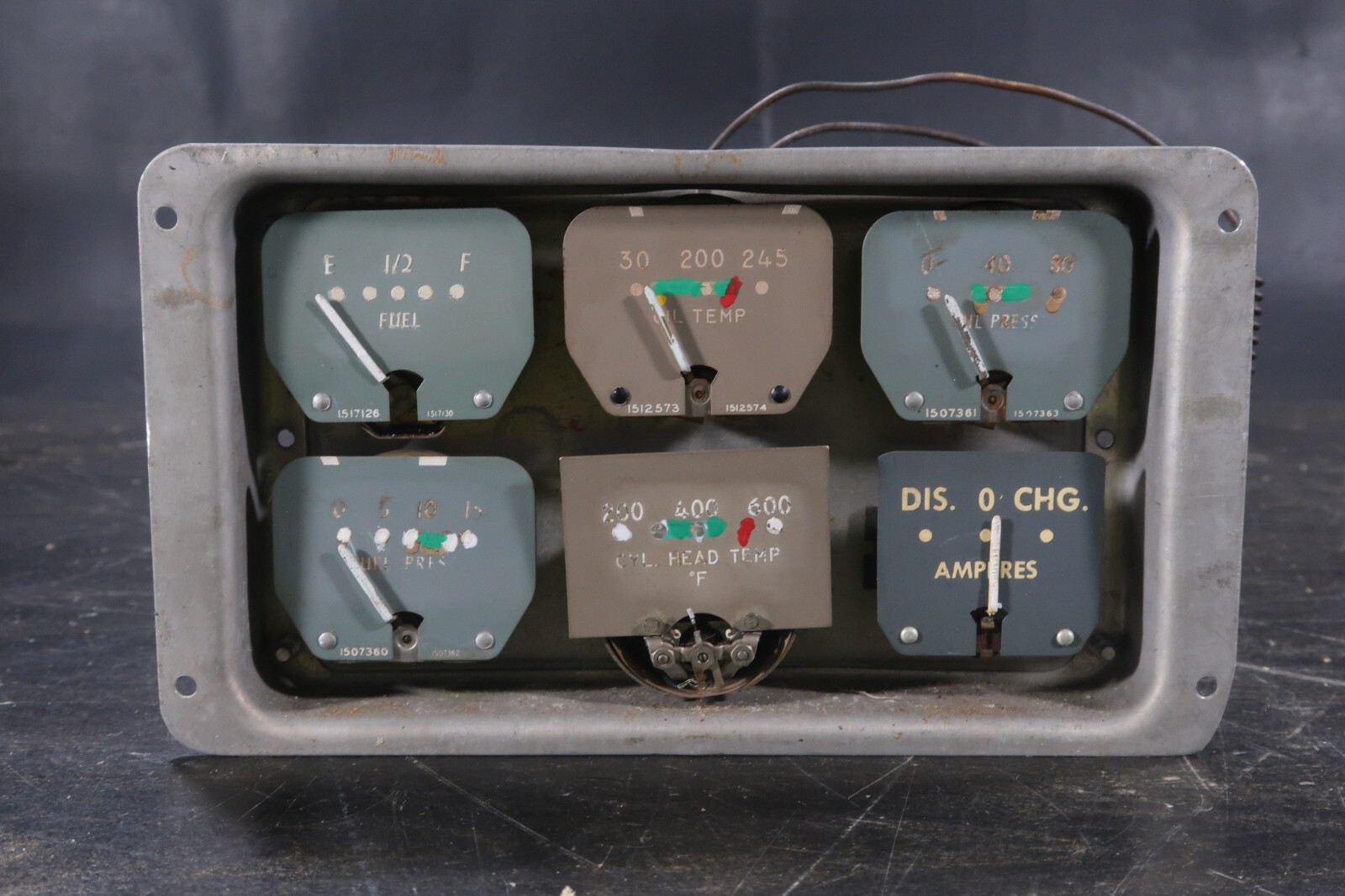 Beechcraft 35 Bonanza BE35 Six Unit Engine Instrunment Panel 35-324400 ...