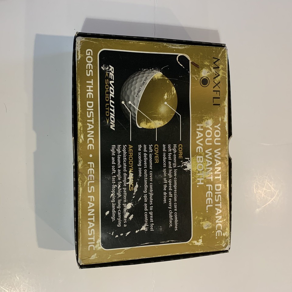 Maxfli Revolution Solid LTD Golf Balls Long Distance 4 Pack Of 12 Balls ...