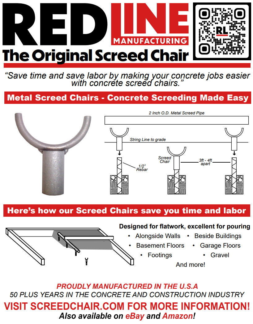 100 Pcs Concrete Screed Rail Chairs For 2" OD Pipe | eBay