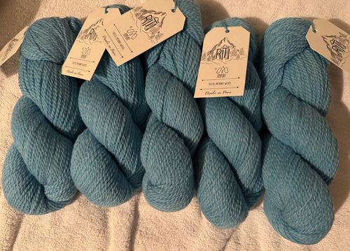 Amano Riti Yarn Merino Wool Worsted Weight Light Blue 5 Skeins | eBay