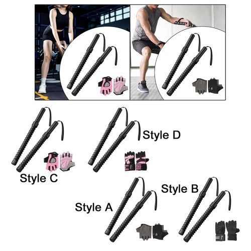 2pcs Ropeless Battle Ropes Steel Fitness Equipment for Adults Training ...