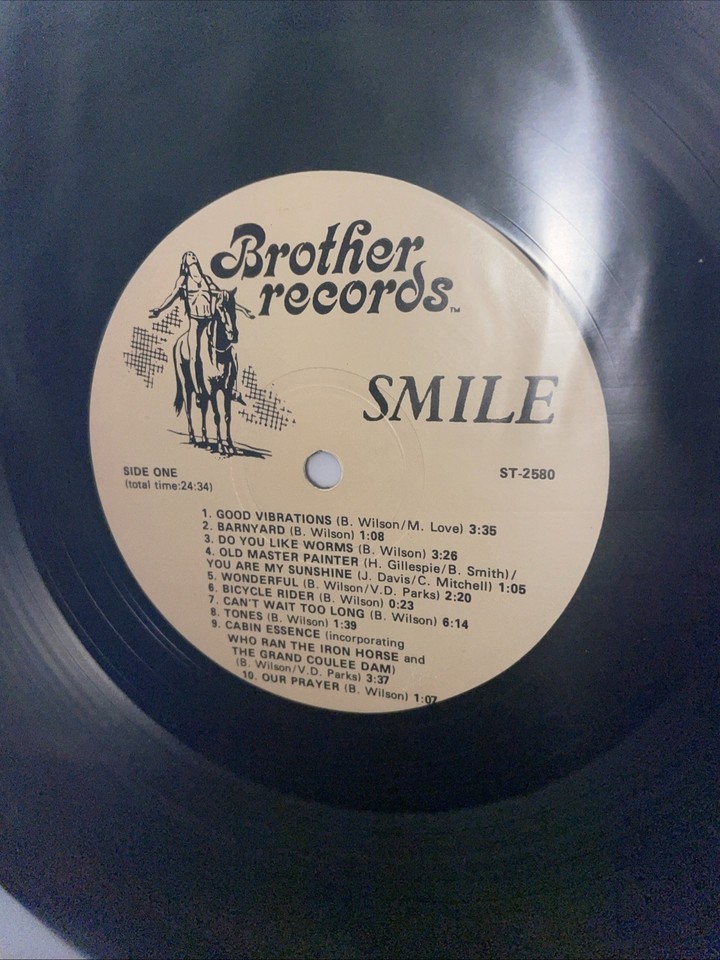 The Beach Boys – Smile RARE LP (NM-) [1st US Press, 1983] BROTHER PSYCH ...