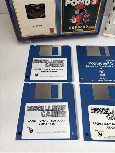 Excellent Games - Commodore Amiga Game Boxed Shuttle James Pond Pool ...