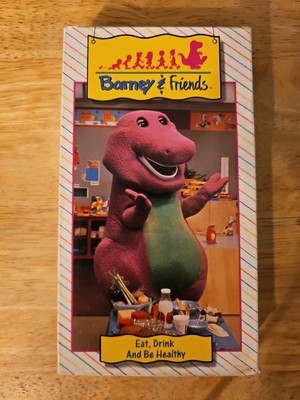 Barney Friends Eat Drink Be Healthy VHS 1992 Video Tape Time Life Songs ...