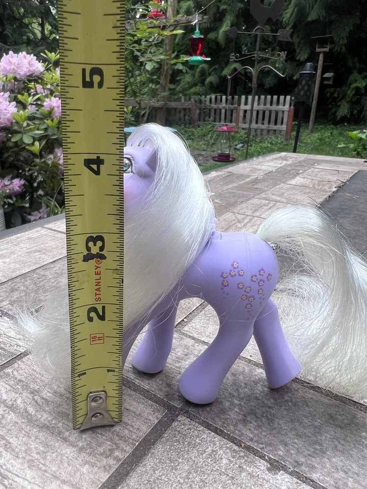 My Little Pony • G1 1986 • Flutter Forget-Me-Not Purple White Hair No ...