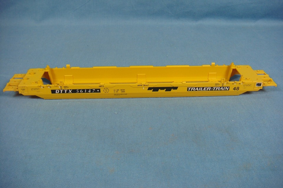 HO Athearn 2 Trailer Train Husky Stack Container Cars Early & Late C1 ...