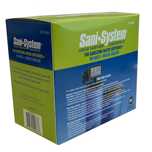 2 - PRO PRODUCTS WS Sani-System Water Softener Liquid Sanitizer ...