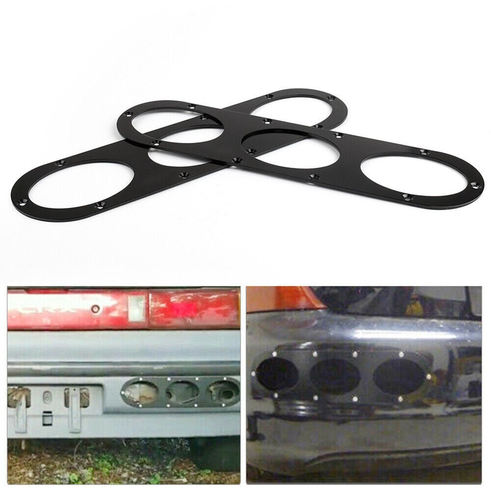 Aluminum Universal Car Rear Bumper Race Air Diversion Diffuser Panel ...