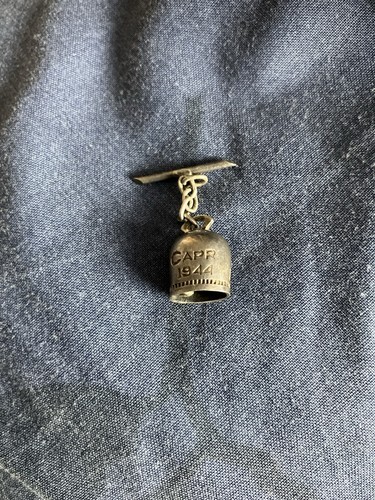 WWII CAPRI BELL US Airman A2 Jacket Charm 1944 DATE STERLING silver ...