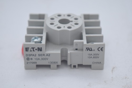 NEW Eaton Cutler Hammer D3PA2 Socket, Used with D3PR2 and D3PF2 Relays, TRNP Tim | eBay