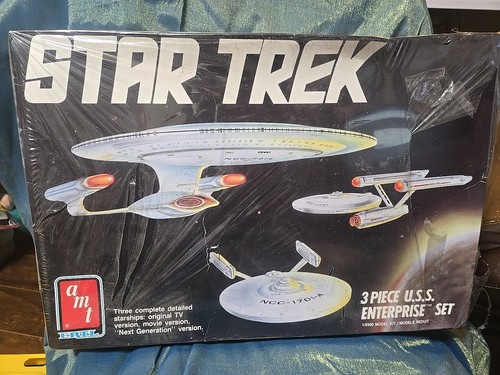 Star Trek 3 piece uss enterprise set Model Kit AMT / ERTL 1994 - Sealed ...