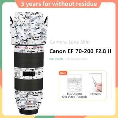 Mebont Camera Lens Protective Skin For Canon EF 70-200mm F2.8 II Anti ...