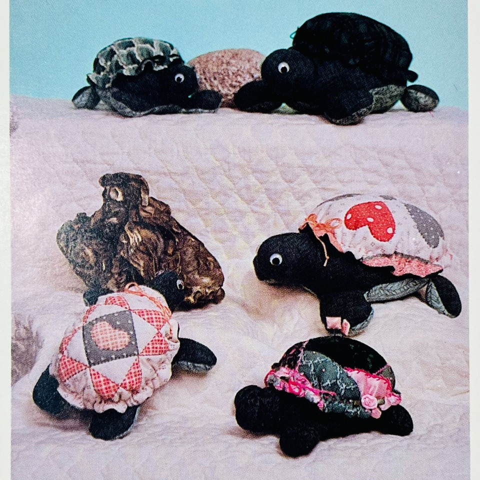 Timmy MacTigue and Morgan Turtle PATTERN Turtle Quilted Pincushion ...