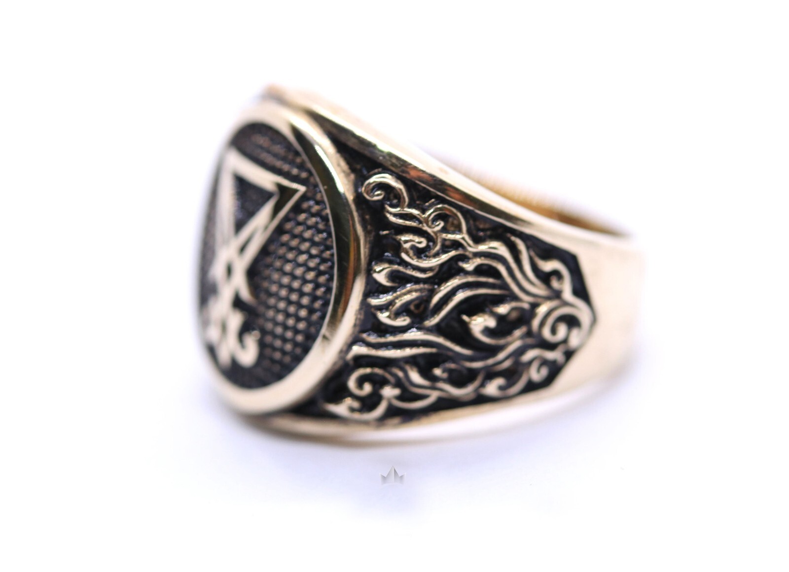 Lucifer Ring Brass Ring Sigil of Lucifer Ring Brass Jewelry Lucifer ...