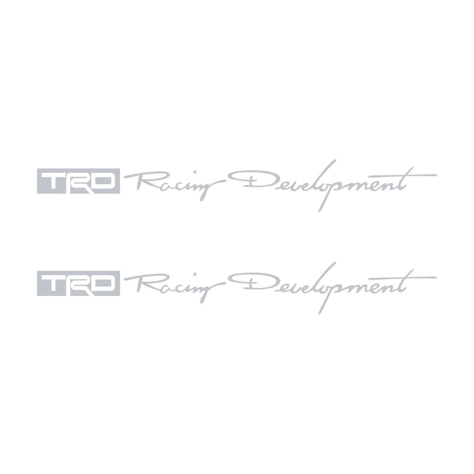 Pair TRD Racing Development Signature Script Decal Vinyl Stickers for ...
