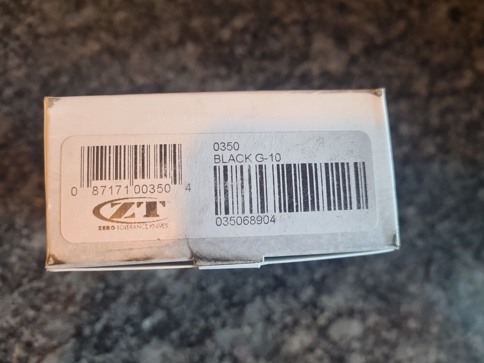 Zero Tolerance ZT Black Ken Onion G-10 G10 S30V EDC Pocket Knife 0350 ...