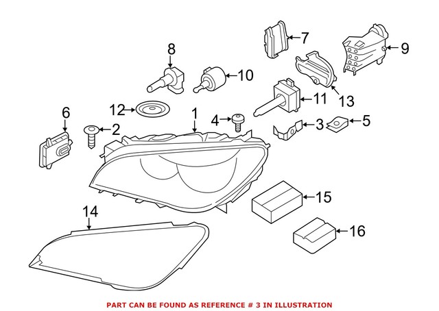 for BMW Genuine Headlight Bracket Right 63117345590 for sale online | eBay