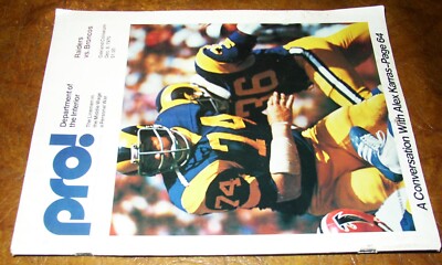 1975 December 8th Oakland Raiders PRO Game Program vs Denver Broncos | eBay