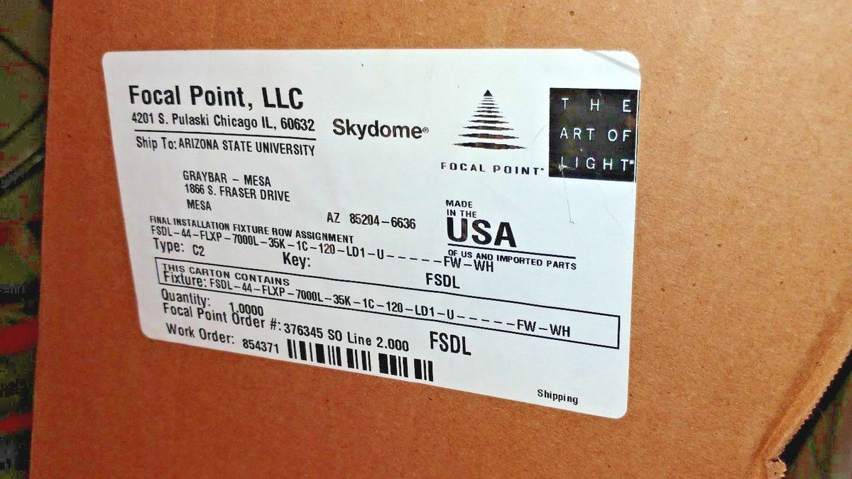 Skydome Focal Point Lighting