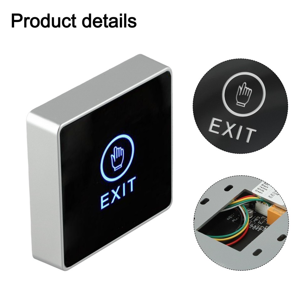 Enhance Security with Backlit Push Touch Exit Button for Access Control ...