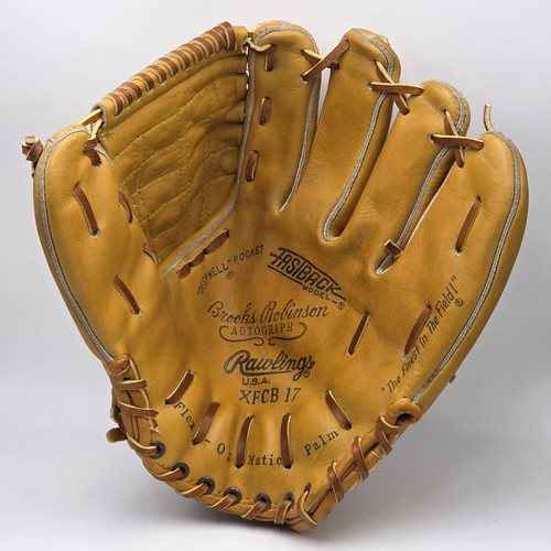 Rawlings Leather Baseball Glove Brooks Robinson Deep Well Fastback ...