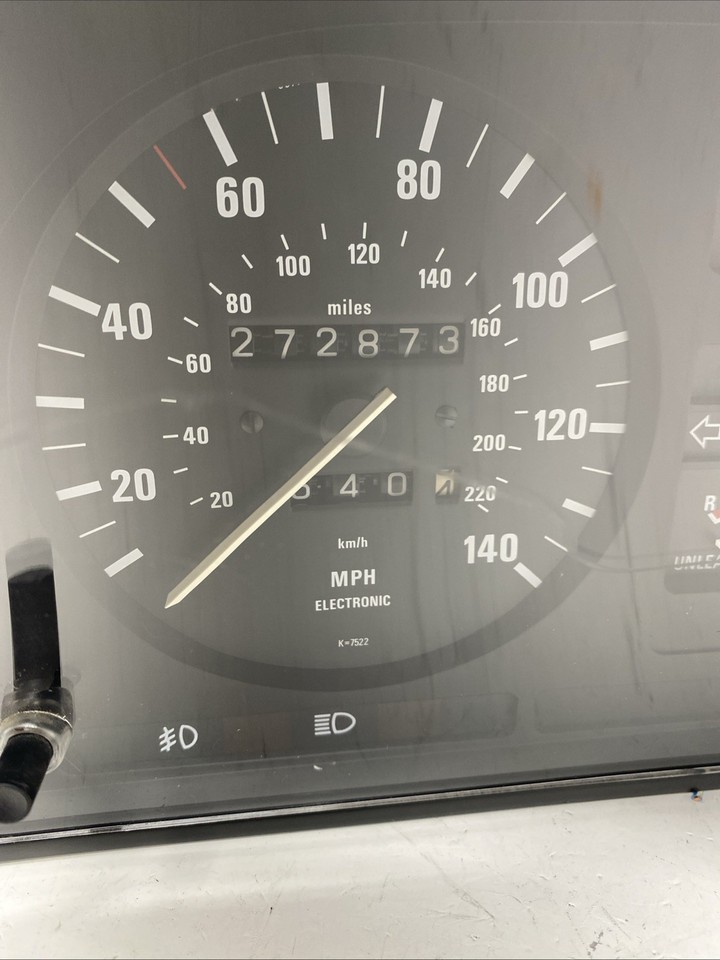 BMW E23 E24 E28 528e 635CSI 735I INSTRUMENT CLUSTER ODOMETER MPH 272K 1394273 | eBay