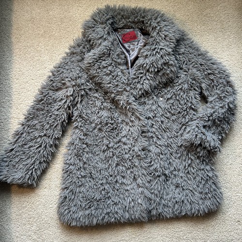 Celsius Premium Faux Fur Jacket Coat Women's M/L Grunge Fairycore ...