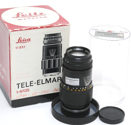 Leica M Tele-Elmar 4/135mm made for Bundeswehr German Army boxed 11851 ...