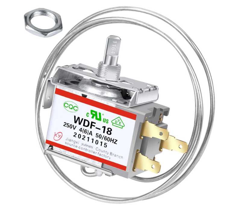 Mini Fridge Thermostat, 3 Pin Screw Mount Universal WDF-18 Refrigerator ...