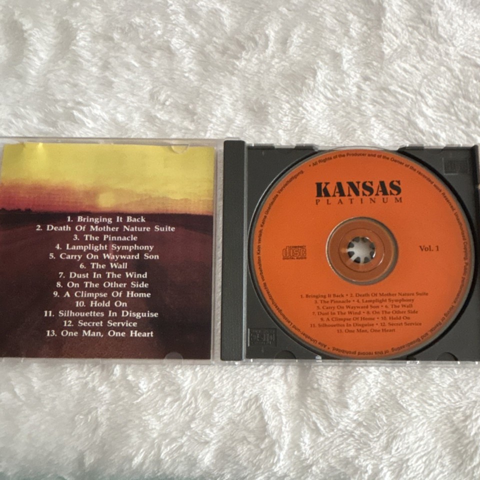Kansas Platinum Volume 1 CD Album Rock Platinum Jewel Case Standard ...