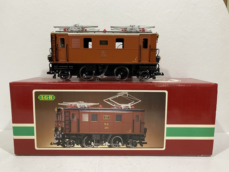 LGB 2045 G Scale RhB Electric Locomotive #205 EX/Box | eBay