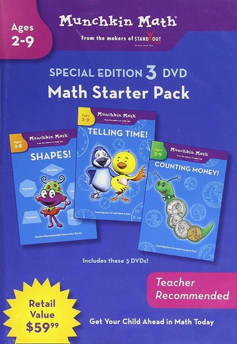 Ultimate Math: Starter - Munchkin Math Special Edit (3 DVDs) New Sealed ...