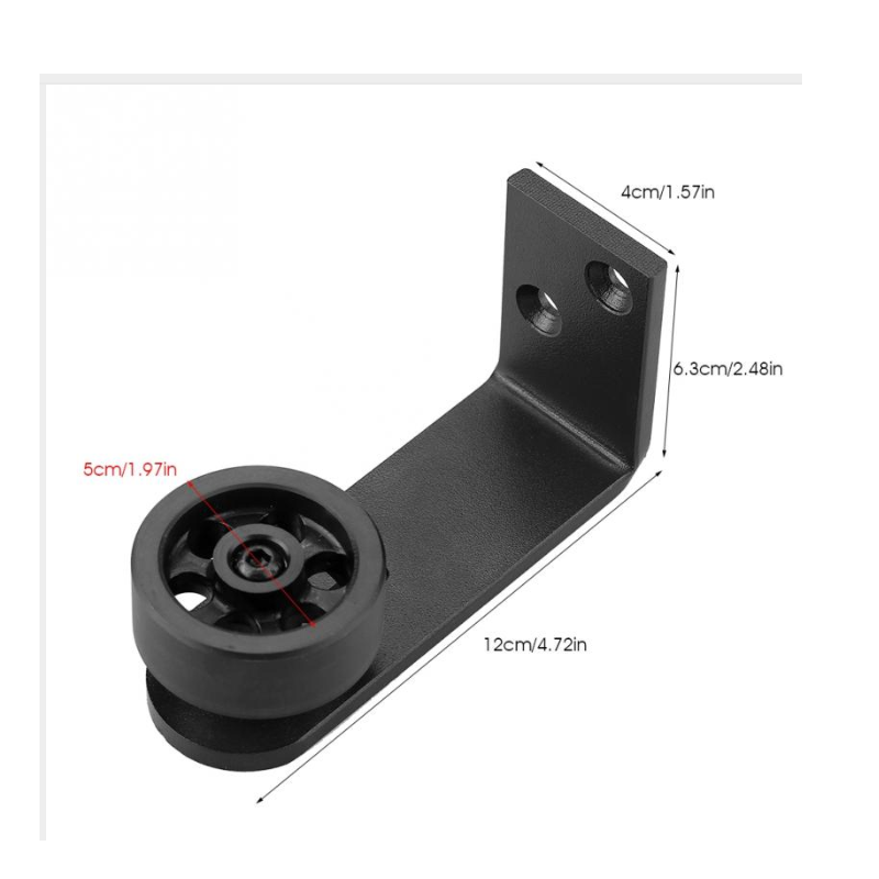 1 Set Door Roller Guide Carbon Steel Wall Mount Floor Bottom Guide ...