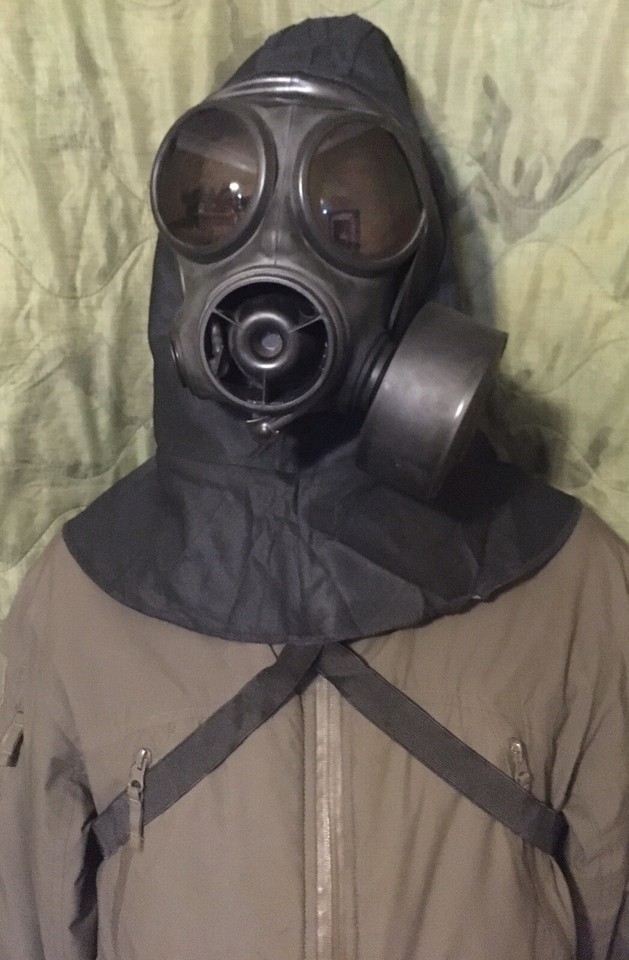 Remploy Responder Black Hood ONLY EDC Escape Riot CBR NBC Suit Gas Mask ...