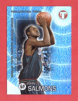 2002-03 TOPPS PRISTINE John Salmons CHROME REFRACTOR RC CARD #96 #'ed 1138/1899 | eBay