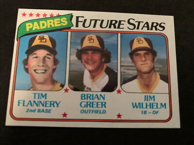 1980 Topps Rookie RC Future Stars Card #685 Tim Flannery San Diego ...